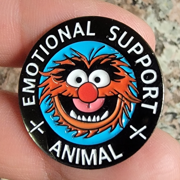 Jewelry | 2 For 13 Muppets Emotional Support Animal Round Enamel Pin ...
